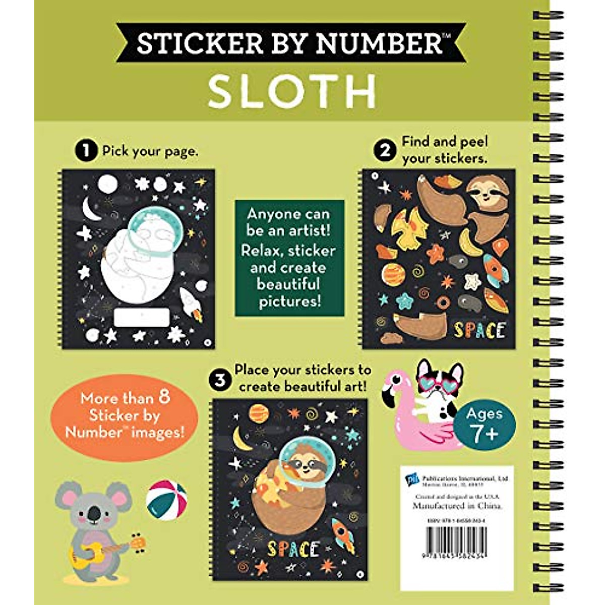 Brain Games - Sticker by Number: Sloth