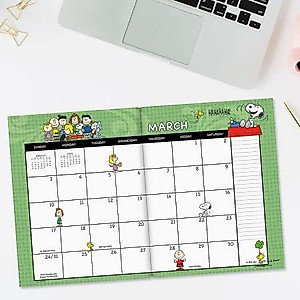 2024 PEANUTS® Desk Planner & Calendar, 8.5-Inch x 11-Inch Size Closed, 11-Inch x 17-Inch Size Open, Large Bookstore-Quality Monthly Calendars for Kitchen & Office, by Current