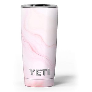 Design Skinz Marble Surface V1 Pink - Skin Decal Vinyl Wrap Kit Compatible with The Yeti Rambler Cooler Tumbler Cups