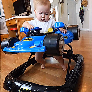 KidsEmbrace Batman Baby Activity Walker, DC Comics Car, Music and Lights, Blue