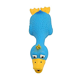 Zerodis Squawking Latex Duck Dog Latex Duck Dog Toys Squeaky Duck Dog Toys Cute Funny Interactive Bite Resistant Squeaky Duck Dog Toys for Dogs Puppies Latex Duck Dog Toys