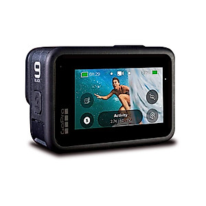 GoPro HERO9 Black - Waterproof Action Camera with Front LCD and Touch Rear Screens, 5K HD Video, 20MP Photos, 1080p Live Streaming, Stabilization + 32GB Card and 2 Extra Batteries