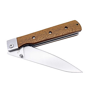 Herbertz Germany Extremely Sharp Pocket Folding Kitchen Chef Knife Paring Utility Knife Natural Rosewood 440 Stainless Steel Japanese Style