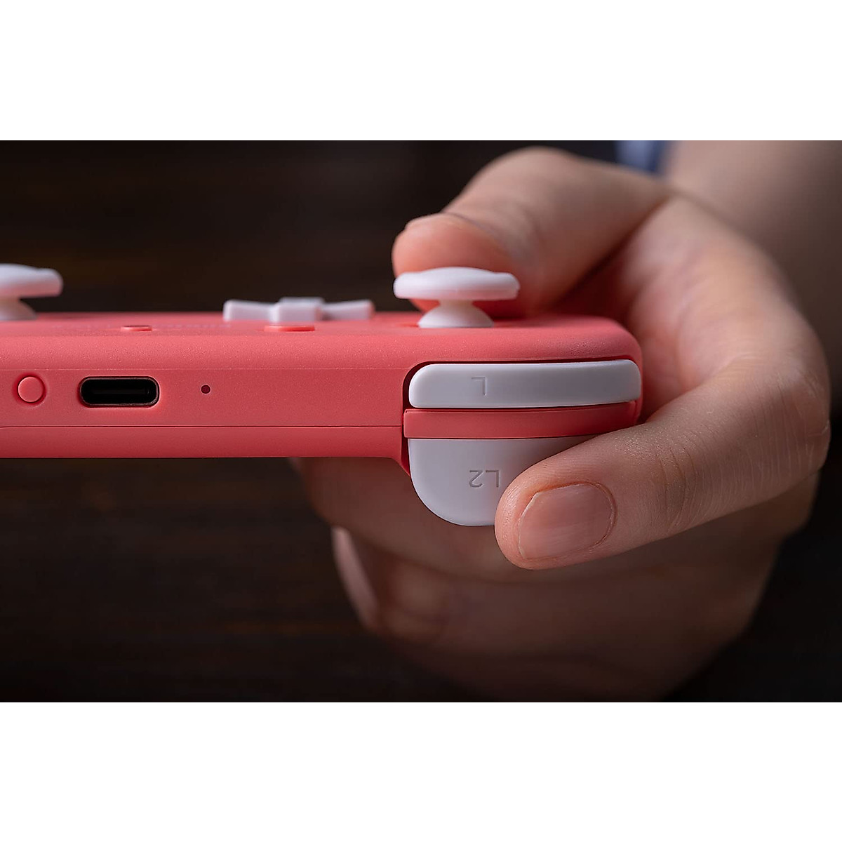 8Bitdo Lite 2 Bluetooth Gamepad for Switch, Switch Lite, Android and Raspberry Pi (Pink)