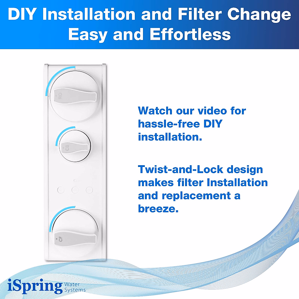 iSpring RO500AK-BN Tankless RO Reverse Osmosis Water Filtration System, 500 GPD Fast Flow with Natural pH Alkaline Remineralization, Brushed Nickel Faucet, 2:1 Pure to Drain Ratio, White.