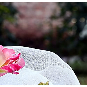 Ultra Fine Garden Insect Netting: 15'x15' Bug Netting Mesh Row Cover Screen Cicada Barrier for Protecting Vegetables Fruits Flowers Raised Plants