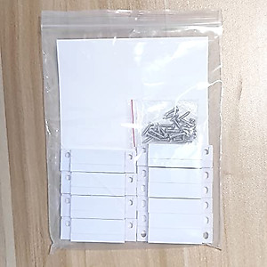 WESUA 5 Pack Surface Mounted NC Magnetic Door Contacts Switch Sensor for Alarm