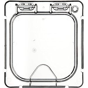 Carlisle FoodService Products CFS CM10318Z07 Coldmaster EZ Access Lid, 1/6 Size, 0.9" Height, 7" Width, 6.5" Length, Polycarbonate (PC), Clear (Pack of 2)
