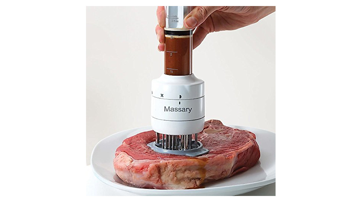 Massary Meat Tenderizer & Marinade Injector - Tenderize & Flavor Your Meats