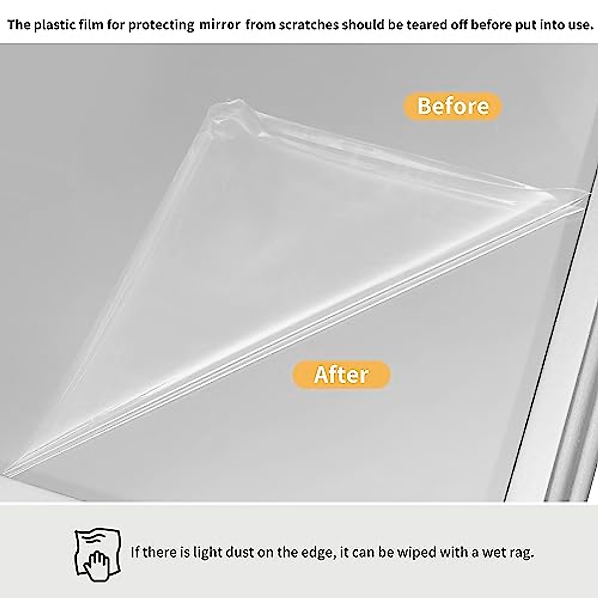 Modern Glass Mirrored End Table with Adjustable Legs, Versatile Design Sleek Corner Table Side Table with Waterproof Surface, Luxury Exterior for Living Room, Bedroom