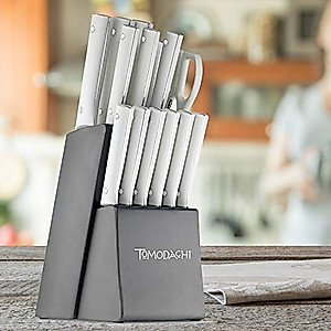 Hampton Forge HMC01B320K Fuji – 15 Piece Knife Block Set – Metallic