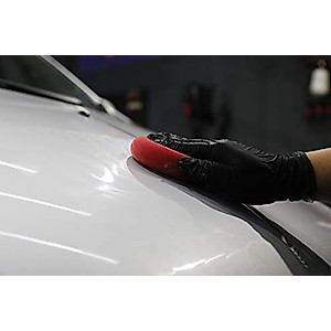 SGCB Foam Wax Applicator Pads for Car, Edgeless 3.7” Diameter Hand Polishing Pads Sponge Kit Round Shape Smooth Pads Detailing Buffing Pads for Waxing Polishing Paint Ceramic Glass Clean, Pack of 5