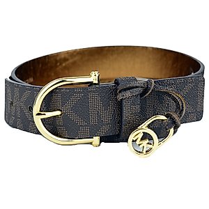 Michael Kors Womens Belt, Signature Logo Wide Belt Size X-Large