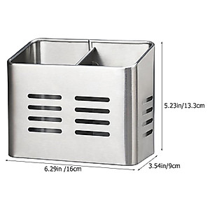 AItaf Utensil Holder Utensil Drying Rack Stainless Steel Utensil Holder Utensil Drying Rack Metal Utensil Caddy Utensil Holder Canister Stainless Steel Kitchen Utensils Holder for Home Restaurant