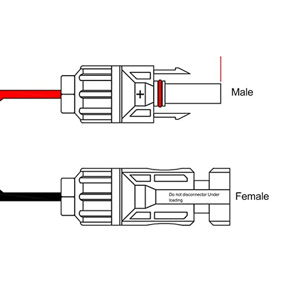 Hilitand Solar to 30A Copper Battery Adapter Cable Charging Connector Cable for Anderson, Solar and Wind Power Parts and Accessories