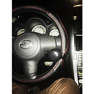 Zento Deals Classic Black Universal Fit Vehicle Steering Wheel Suicide Spinner Premium Quality Power Handles (black 1)