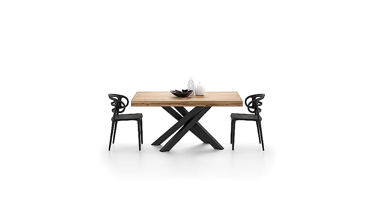 Mobili Fiver Emma Extendable Dining Table - Rustic Oak