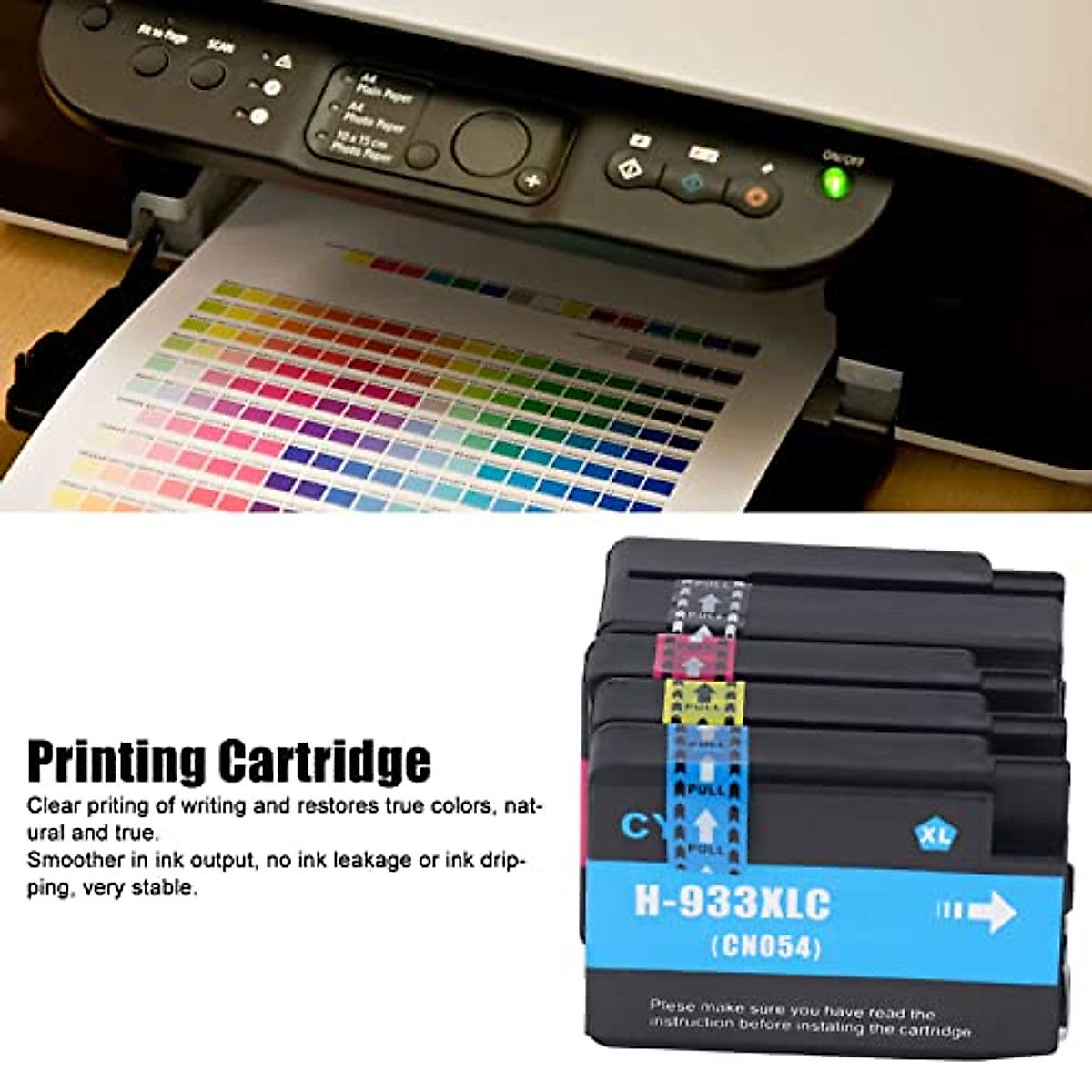 Ink Cartridge BK C M Y 4 Colors Printing Accessory Large Capacity 5% Coverage for 6100 6600 6700 7110 7610 7612 7510 7512