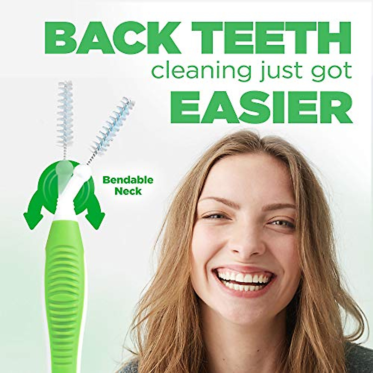 GUM Proxabrush Go-Betweens - Tight - Interdental Brushes for Tight Teeth - Soft Bristled Dental Picks for Plaque Removal & Gum Health - Safe for Braces & Dental Devices, 10 count