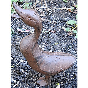 Full Bodied Cast Iron Duck Garden Figure