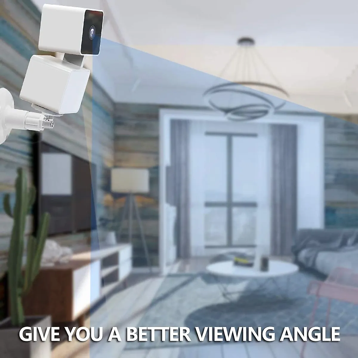 Wall Mount for Wyze Cam Pan V3 and Wyze Cam V4 and V3 and Wyze Cam Outdoor, 3 Pack 360 Degree Swivel Adjustable Wall Mount Bracket for Wyze Outdoor Indoor Camera System (Wyze Camera is NOT Included)