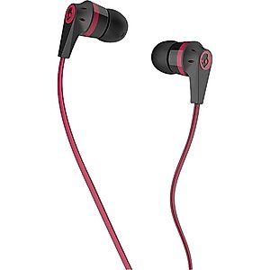 Skullcandy S2IKDZ-010 Ink'd 2.0 Earphones, Red (Renewed)
