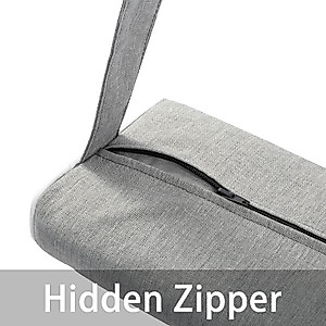 Enipate Outdoor Chaise Lounge Head Pillow, Pack of 2 Water Resistant Headrest Pillows with Elastic Band for Pool Patio Chairs