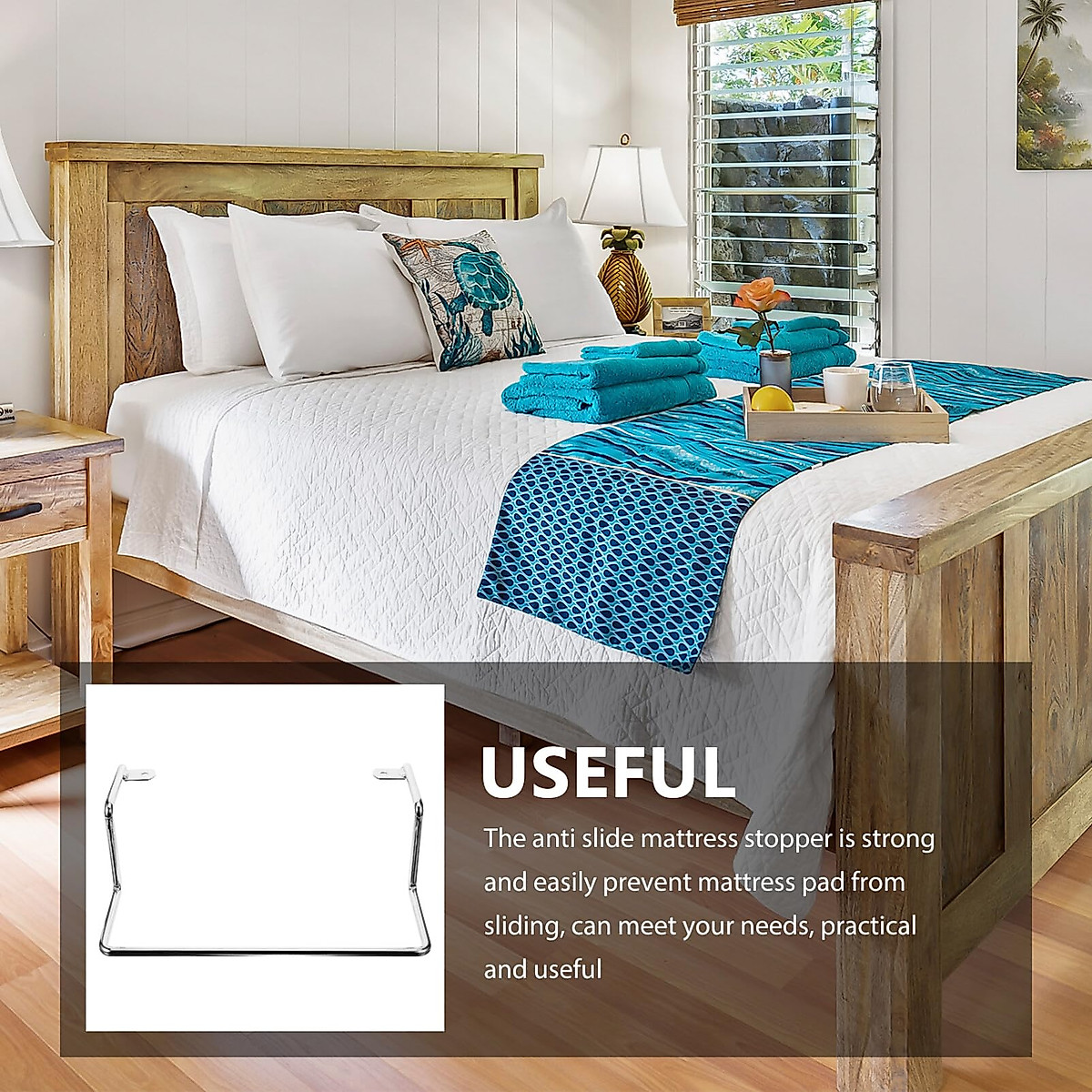 Mattress Retainer Bar:Mattress Slide Stopper Mattress Stopper from Sliding Stopper to Prevent Sliding for Mattress Prevents Slipping