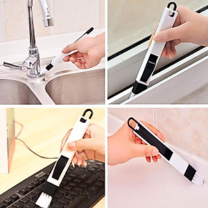 Gap Cleaning Brush Tool,7pcs Hand-held Groove Gap Cleaning Tools,Bathroom Kitchen Edge Corner Grout Cleaning Brushes, Sliding Door or Window Brush.