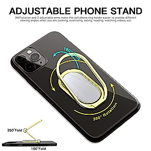 YINHEXI Cell Phone Stand Grip for Desk, Adjustable Phone Ring Holder, Portable Phone Stand for Office Desk, Magnetic Phone Stand Compatible with iPhone Samsung All Smartphone and iPad Tablets