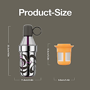 CHAKO LAB Tumbler 25Oz Stainless Steel Coffee Mug Double vacuum wall，Easy to Grip，Keep hot and cold，Two drinking methods: straw cup and straight cup；BPA free【Travel Mug】