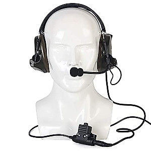【Z-TAC Official Store】 ZTactical Comta III Headsets（Z051-FG）+ U94 zPTT Kenwoo Push-to-Talk（Z113KEN） Noise Reduction Headphones WalkieTalkie Dual zPTT for Military Radio