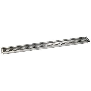 American Fireglass 72" X 6" Stainless Steel Linear Drop-in Fire Pit Pan (T-Burner Included)
