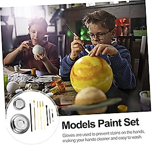 VILLCASE 3 Sets Model Coloring Kit Detail Small Black Brush Drawing Paint Detail Brush Mini Paint Brushes Hair Set Mini Models Craft Coloring Set Model Hand Paint Tools Models Paint Set