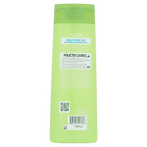 Garnier Fructis Haircare - Daily Care - 2 in 1 Shampoo & Conditioner - With Grapefruit - Net Wt. 12.5 FL OZ (370 mL) Per Bottle - Pack of 3 Bottles