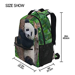 ALAZA Cute Panda On The Tree Stylish Large Backpack Personalized Laptop iPad Tablet Travel School Bag with Multiple Pockets for Men Women College