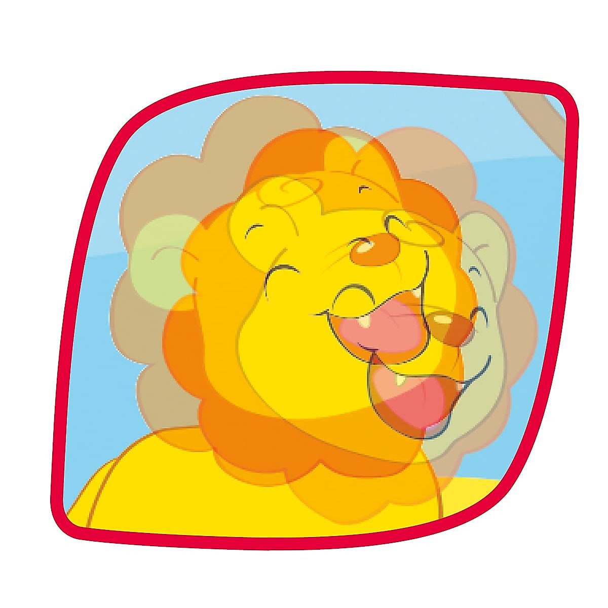 Simba 104010018 ABC Rolling Mirror/with Large Wobble Image in Both Wheels / 12 cm / 6 Months +, Multicoloured