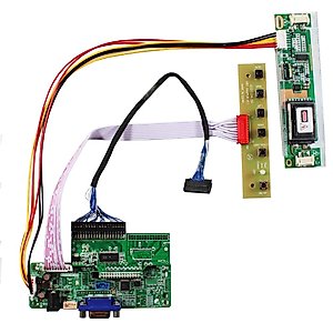 FanyiTek VGA LCD Controller Board for 10.4inch 640x480 AA104VB04 31pin 2CCFL Backlight CMOS TFT LCD Screen