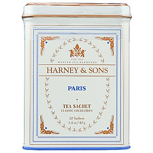 Harney & Sons, Paris Tea, 20 Tea Sachets, 1.4 oz (40 g)