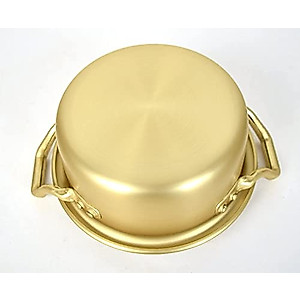 Korean Ramen Noodle Pot 6.3"(16cm) + Chopstick (1 Pair) + Dish scrubber, Made in Korea (Standard version)