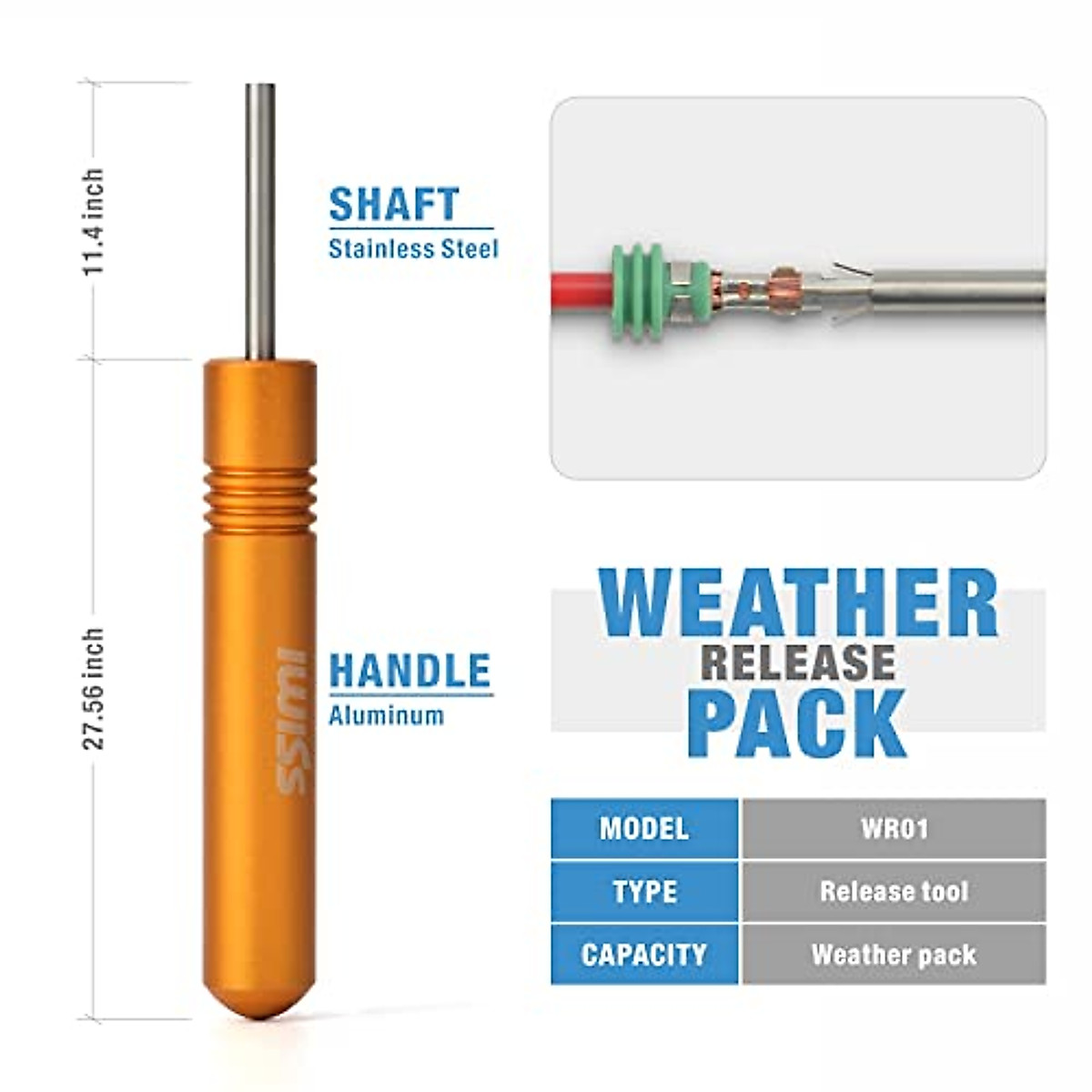 iCrimp Weather Pack Crimp Tool for AWG 24-14 Crimping Delphi APTIV Weather Pack Terminals or Metri-Pack Connectors- Crimp Terminals and Seal In ONE Cycle with Locator & Removal Extraction Tool