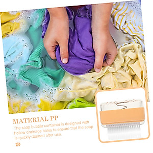 3pcs Box Soap Foaming Box Soap Dispenser with Roller Laundry Soap Dispenser Bathroom Soap Dish Kitchen Soap Dish Bar Soap Roller Soap Pp Brush Holder Multifunction Travel