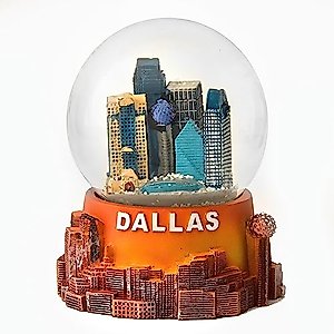 Dallas Texas Snow Globe 65mm Tri-State Souvenir and Novelty