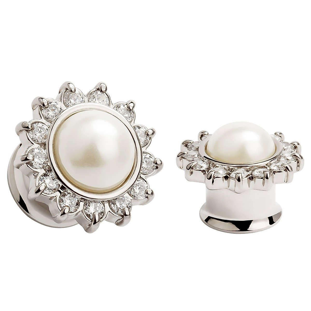 KUBOOZ Opal Sunflower Ear Plugs Tunnels Gauges Stretcher Piercings Jewelry