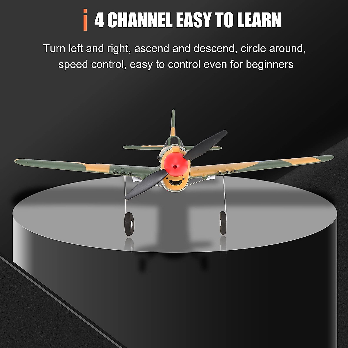 GoolRC RC Plane, WLtoys XK A220-P40 Remote Control Airplane, 2.4Ghz 4 Channel RC Aircraft Fighter with 6 Axis Gyro, 3D/6G Mode, Easy & Ready to Fly for Adults and Beginners