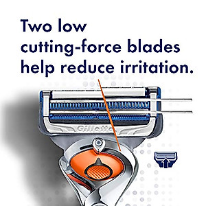 Gillette SkinGuard Men's Razor Flex Handle + 4 Blade Refills
