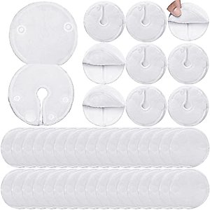 20 Pack Feeding Tube Pads G Tube Button Pad with Cover Reusable Feeding Tube Supplies Cotton Gtube Button Covers Peritoneal Abdominal Dialysis Peg Tube Supplies for Nursing Care, White