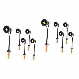 DOITOOL 10 Pcs Model Landscape Spotlight Miniature Spotlight Model Mini House Decoration Led Stuff Glow Accessories Mini Spotlight Models Vintage Lantern Railroad Light Model Scene Decor