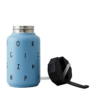 Design Letters Kids Water Bottle for School 11 Oz | Double Wall Insulated Water Bottle with Straw | Stainless Steel Vacuum Insulated Kids Straw Bottle | Leak Proof BPA-Free Flask | Reusable Tumbler