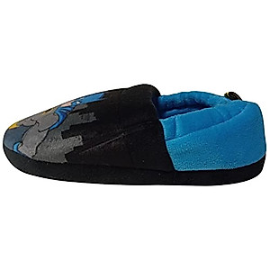 DC Comics Boy's Batman Plush Slippers (Black/Blue, Numeric_5)
